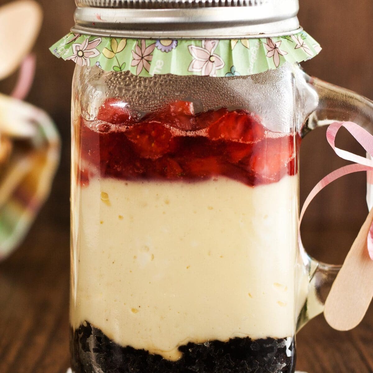 Cheesecake In A Jar - Homemade In The Kitchen