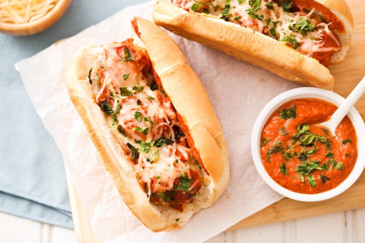 Meatball Parm Sub - Homemade In The Kitchen
