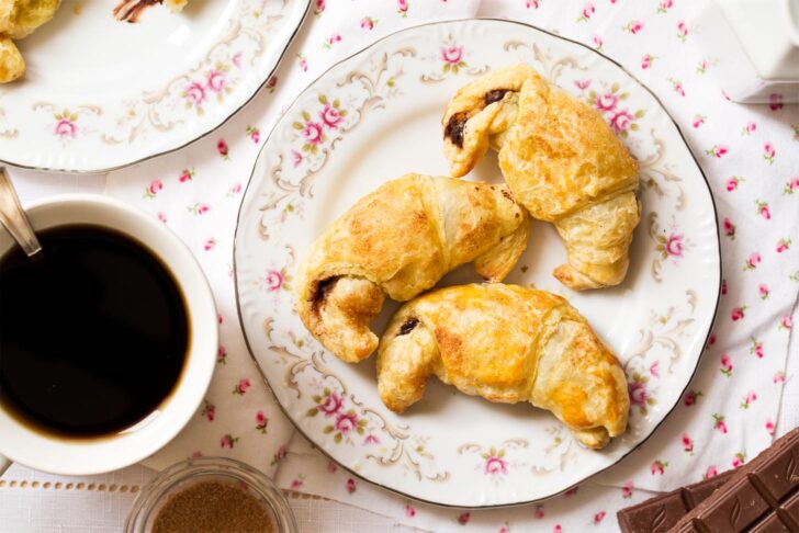 Puff Pastry Chocolate Croissants - Homemade In The Kitchen