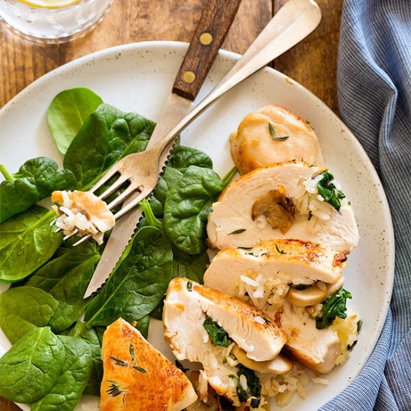 Rice Stuffed Chicken - Homemade In The Kitchen