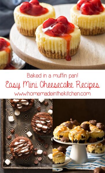 Easy Mini Cheesecake Recipes (Small Batch) - Homemade In The Kitchen