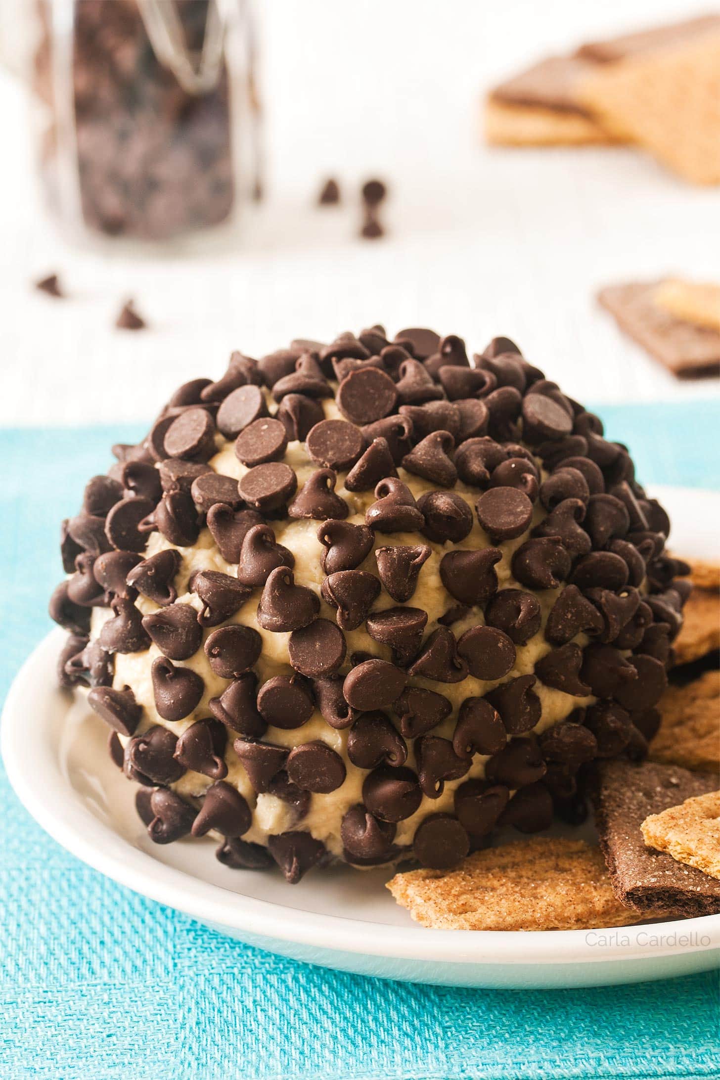 Chocolate Chip Cheese Ball - Homemade In The Kitchen