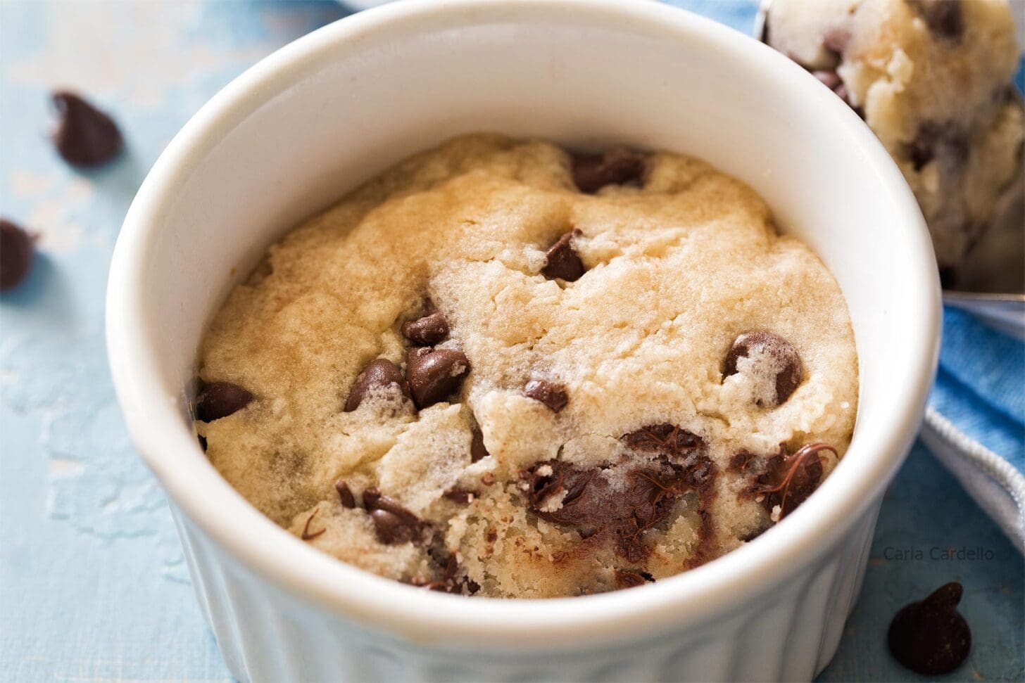 Microwave Chocolate Chip Cookie - Homemade In The Kitchen