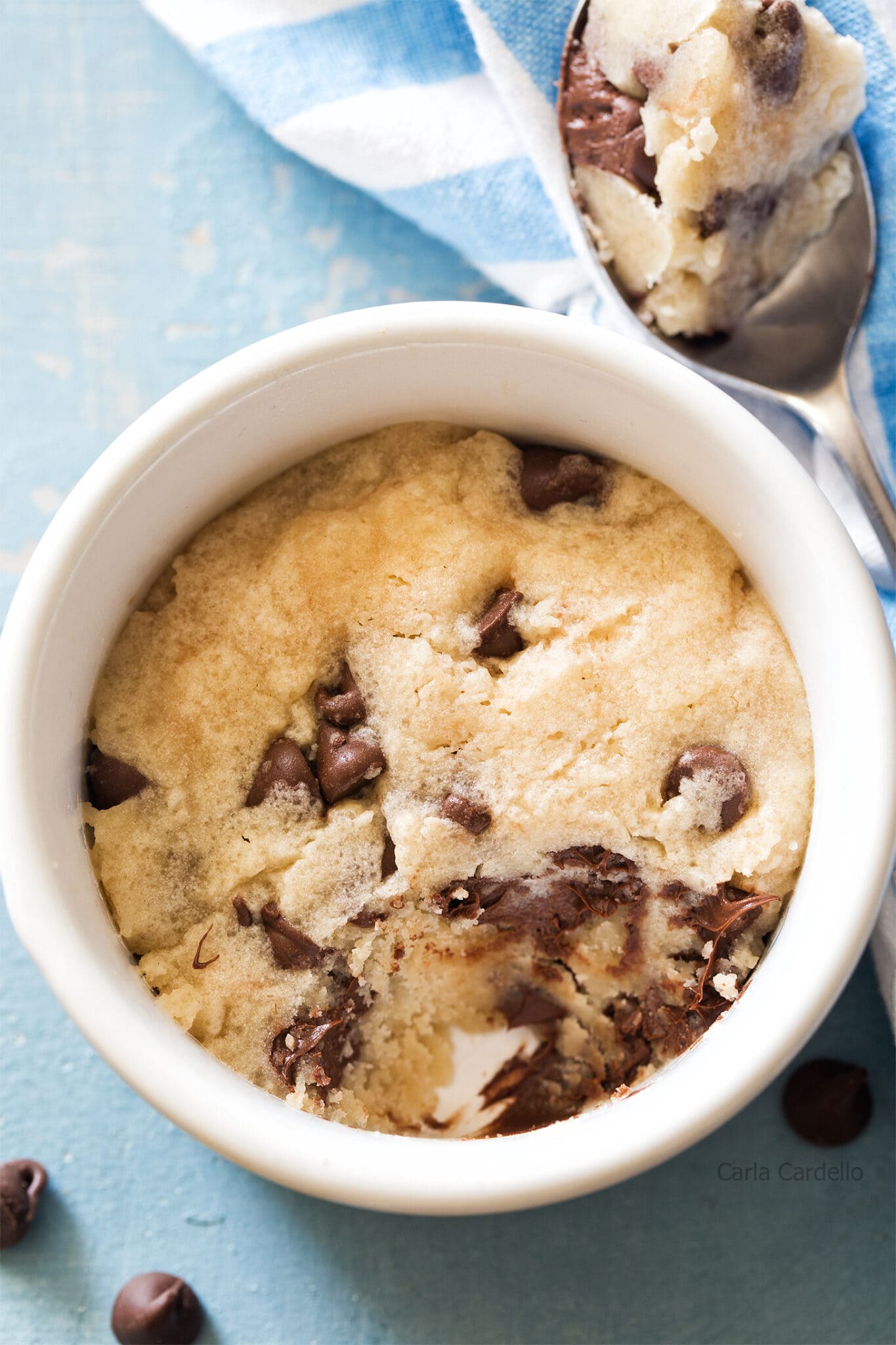 Microwave Chocolate Chip Cookie - Homemade In The Kitchen