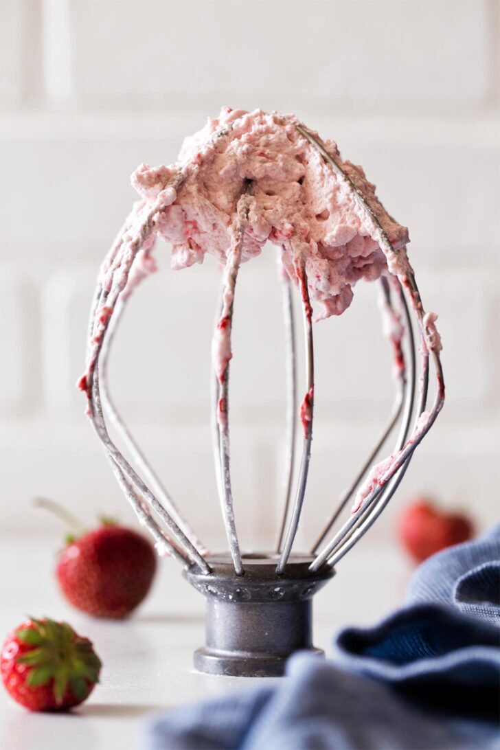 Strawberry Whipped Cream - Homemade In The Kitchen