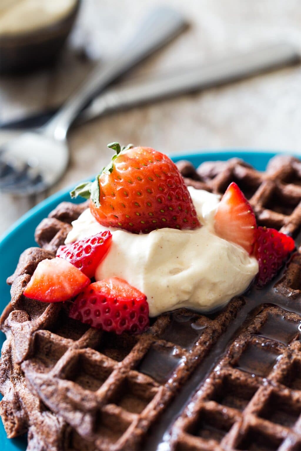 Chocolate Waffles - Homemade In The Kitchen