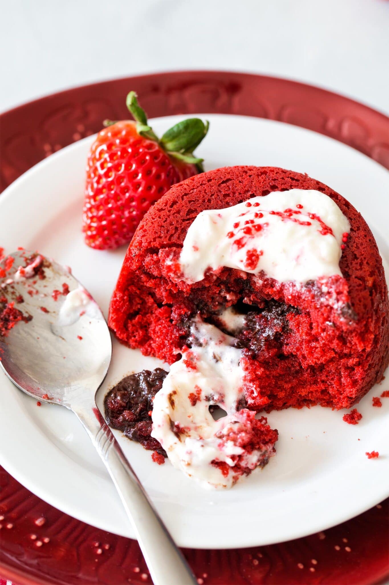 Red Velvet Lava Cakes - Homemade In The Kitchen
